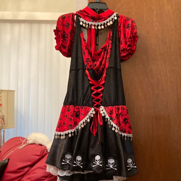 Dreamgirl | Dresses | Dreamgirl Gypsy Skull Crossbones Dress | Poshmark
